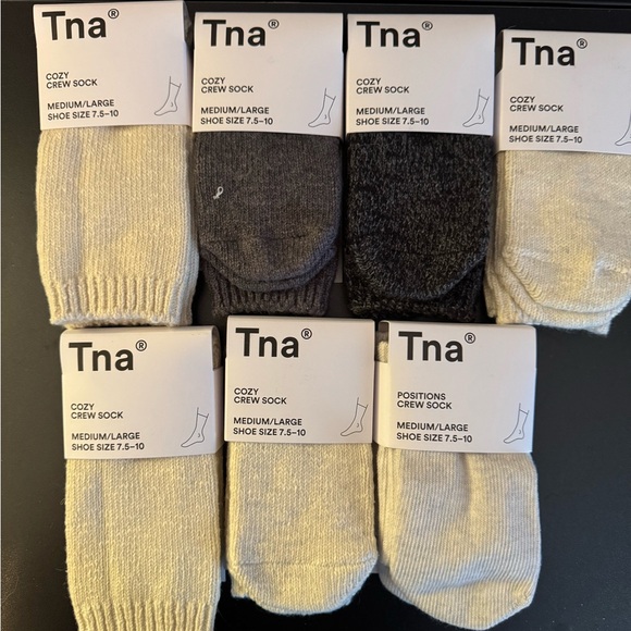 TNA | Accessories | Lot Of Tna Crew Socks From Aritzia | Poshmark